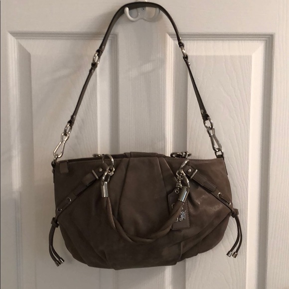 Coach | Bags | Authentic Coach Bag Sparkle Gray Color | Poshmark